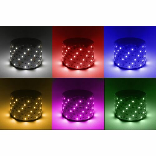 Лента светодиодная LS5050 -14.4-60-12-RGB+W(6500)-IP20-1 year-5m RGB+холод. бел. (уп.5м) Эра Б0059911