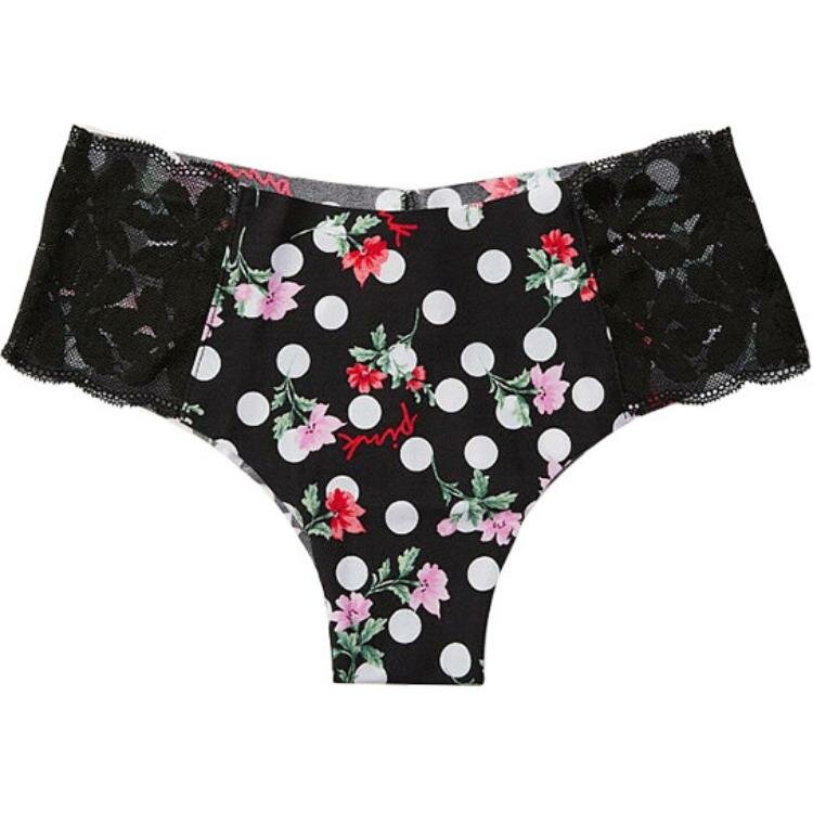 Трусы Victoria's Secret Floral Polka Dot Print