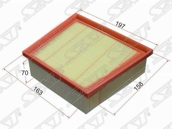 Фильтр воздушный SAT ST-1729860 Ford Fiesta 08-19, Transit 14-20