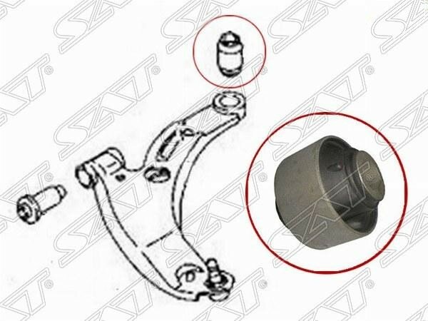 Сайлентблок SAT ST-C100-34-460B рычага Mazda 323 98-03, Familia 98-08