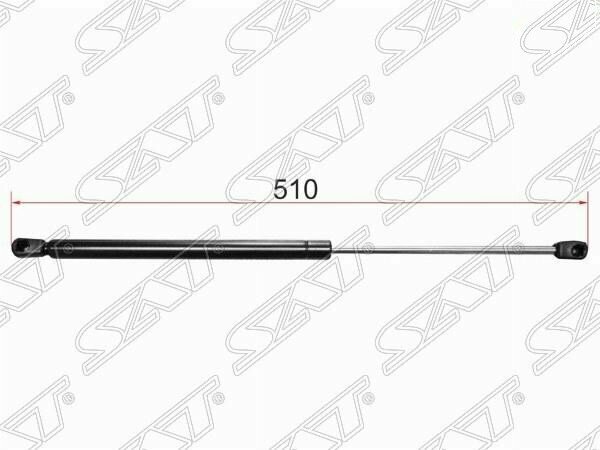 Амортизатор крышки багажника SAT ST-1321021 Ford Focus 04-11 справа=слева