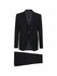 Комбинезон EMPORIO ARMANI Single-breasted wool suit, размер 48, черный
