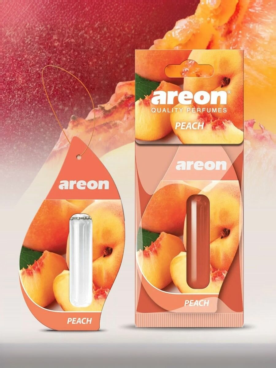Освежитель (ароматизатор) подвесной гелевый AREON REFRESHMENT LIQUID Персик