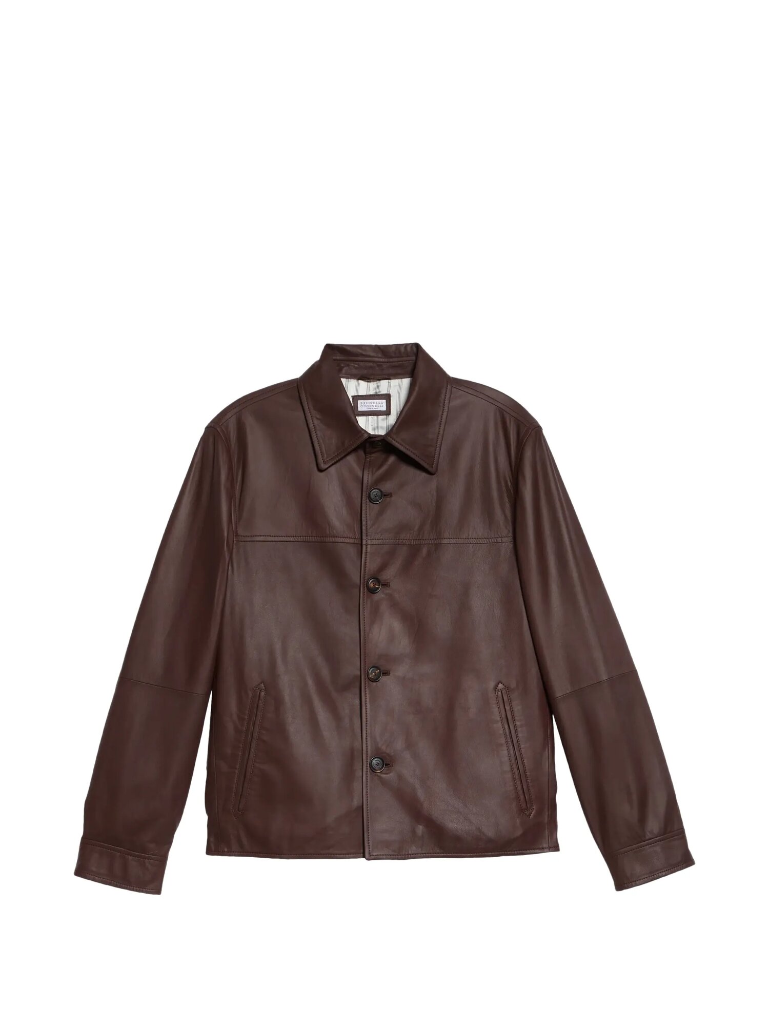 Куртка Single-breasted leather jacket