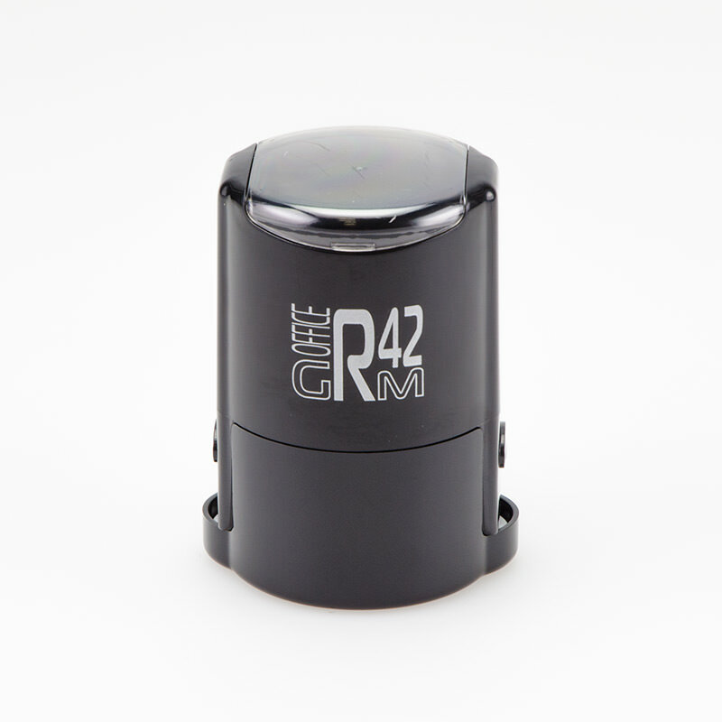 GRM R 42 office+BOX. Автоматическая оснастка для печати, корпус чёрный глянец
