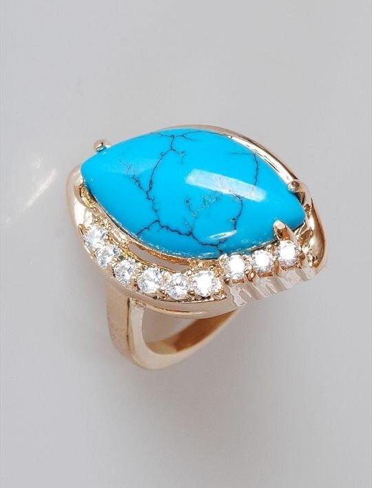 Кольцо, бирюза