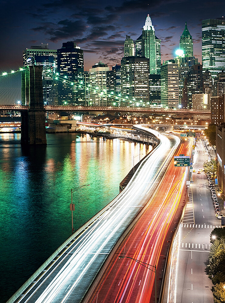 Фотообои Divino Decor "Вдоль берега" С-203(Б-203) 200*270 фактура холст