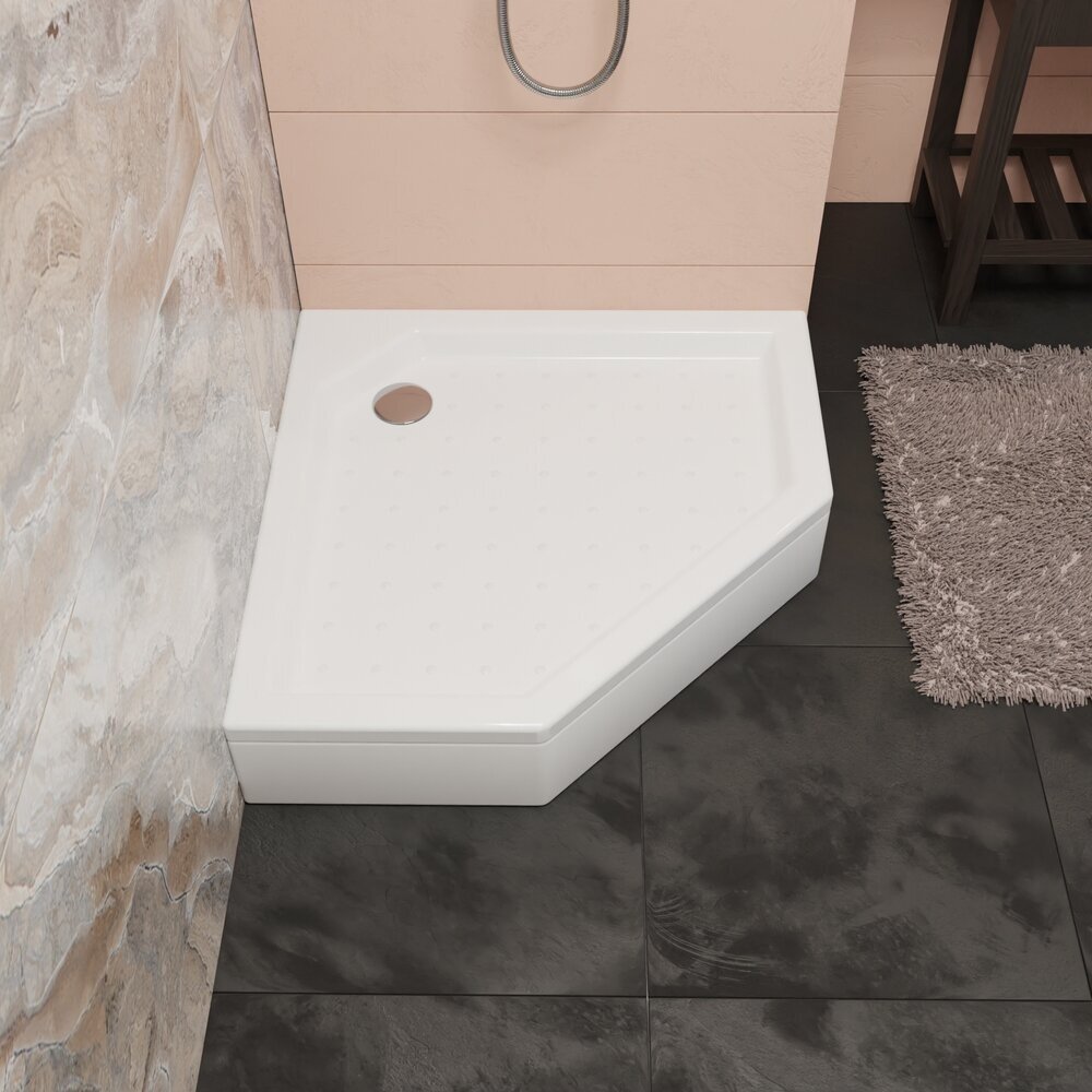 Душевой поддон  80*80*3,5 h22 RGW STYLE /Трапеция Ø 60 мм  (FW5-8) 16180588-11