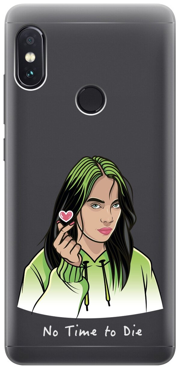 Силиконовый чехол с принтом No Time To Die для Xiaomi Redmi Note 5 / Note 5 Pro / Сяоми Редми Ноут 5 / Ноут 5 Про