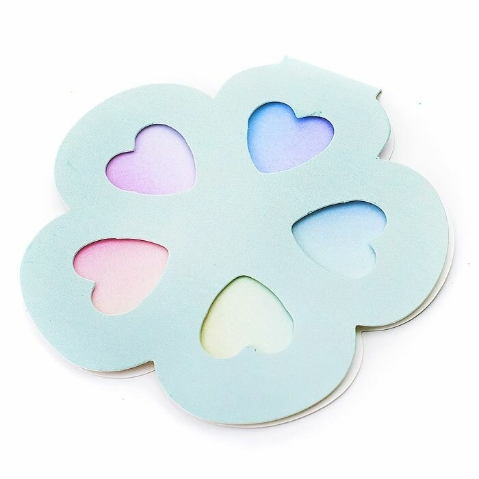 Бумага для заметок deVENTE "Flower", клейкая, диаметр 93 мм, 35х35 мм, 5х20 листов