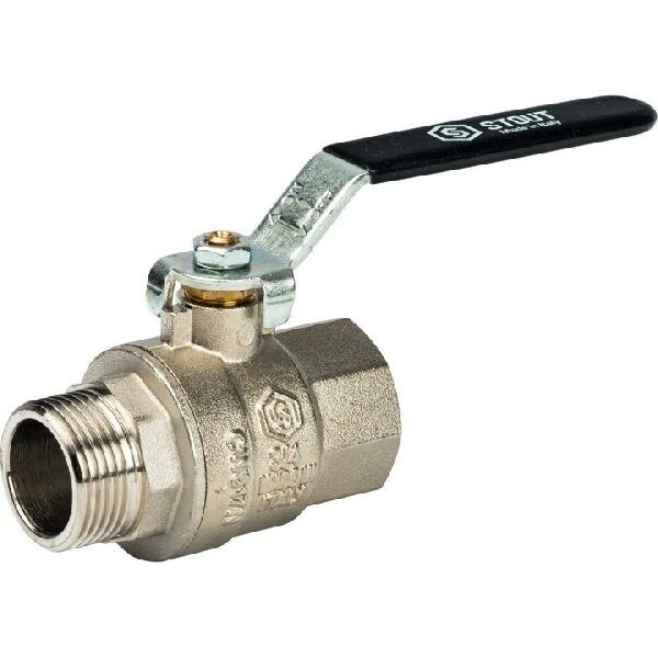 Кран шаровой полнопроходной STOUT ВР/НР ручка рычаг 3/4 SVB-0003-200020