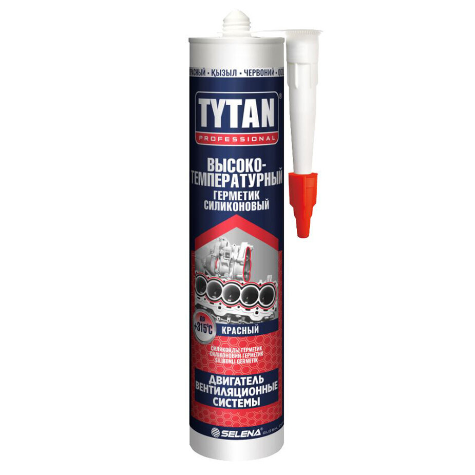 Герметик силиконовый высокотемпературный красный 280 МЛ "TYTAN PROFESSIONAL