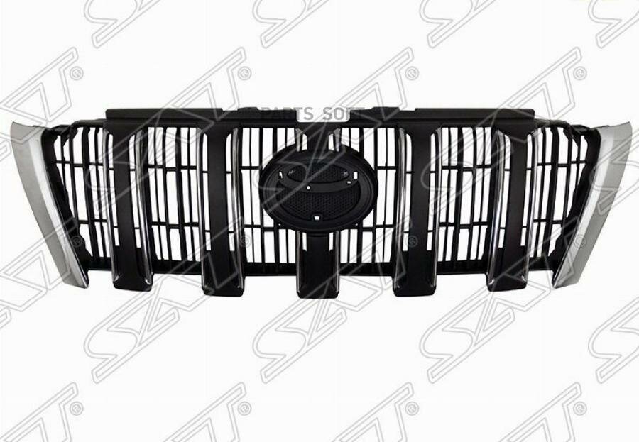 Решетка радиатора Toyota Land Cruiser Prado (J150) 13-17 (Чёрная) SAT ST-TY150-093-0 | цена за 1 шт