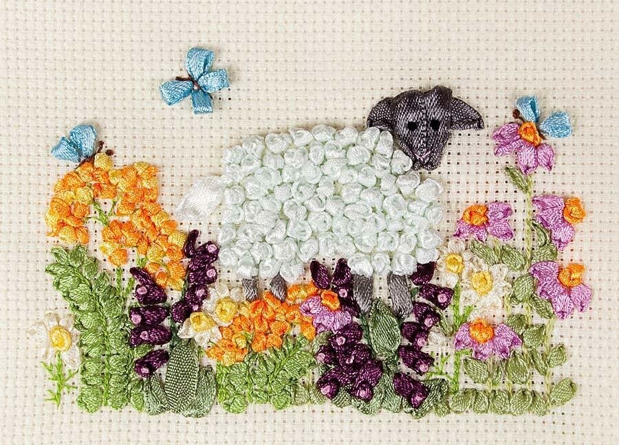 Набор для вышивания PANNA J-1018 "Овечка на полянке"