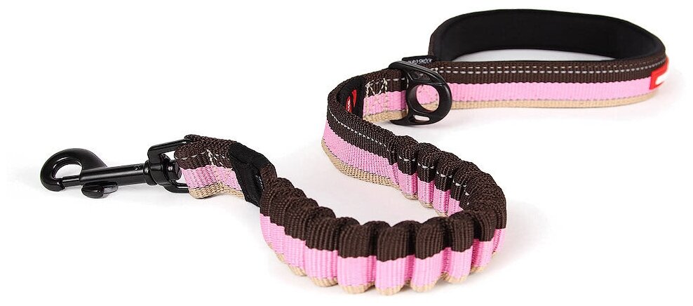 Поводок-антирывок для собак | EZYDOG | Zero Shock | 64см | Карамельный