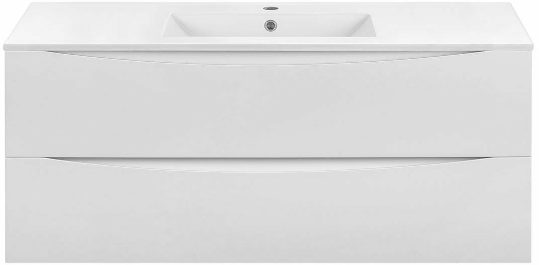 База под раковину Vincea (Винчея) Mia VMC-2MC120GW подвесная 2 выкатных ящика soft close G.White