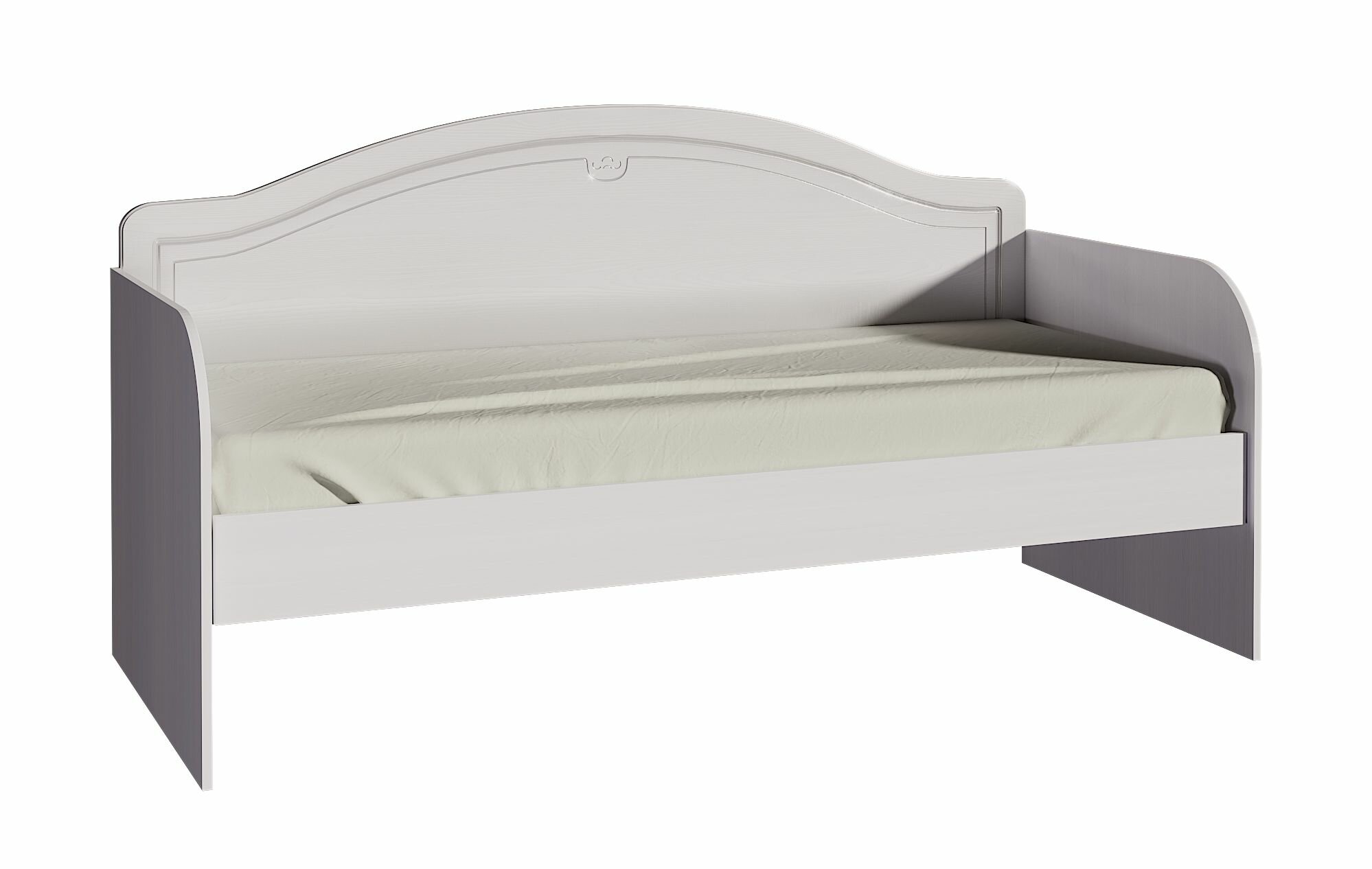 Кровать Арника Melania 12 800 Рамух белый/Белое дерево матовое арт.00-00006260 4635354401