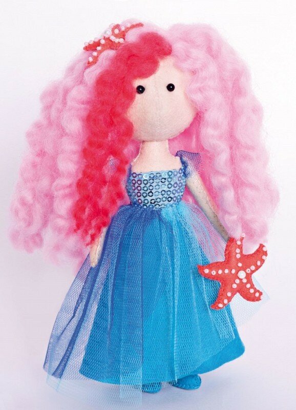 Набор для шитья Перловка #ПФ-1209 Морская Фея, 17.5 см