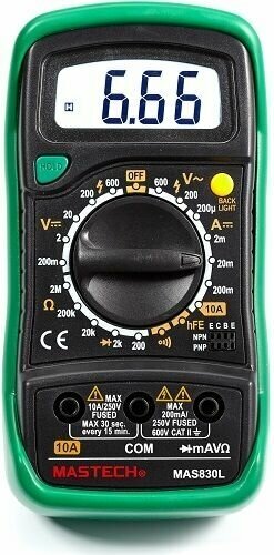 Мультиметр Mastech 13-2007 Портативный MAS830L