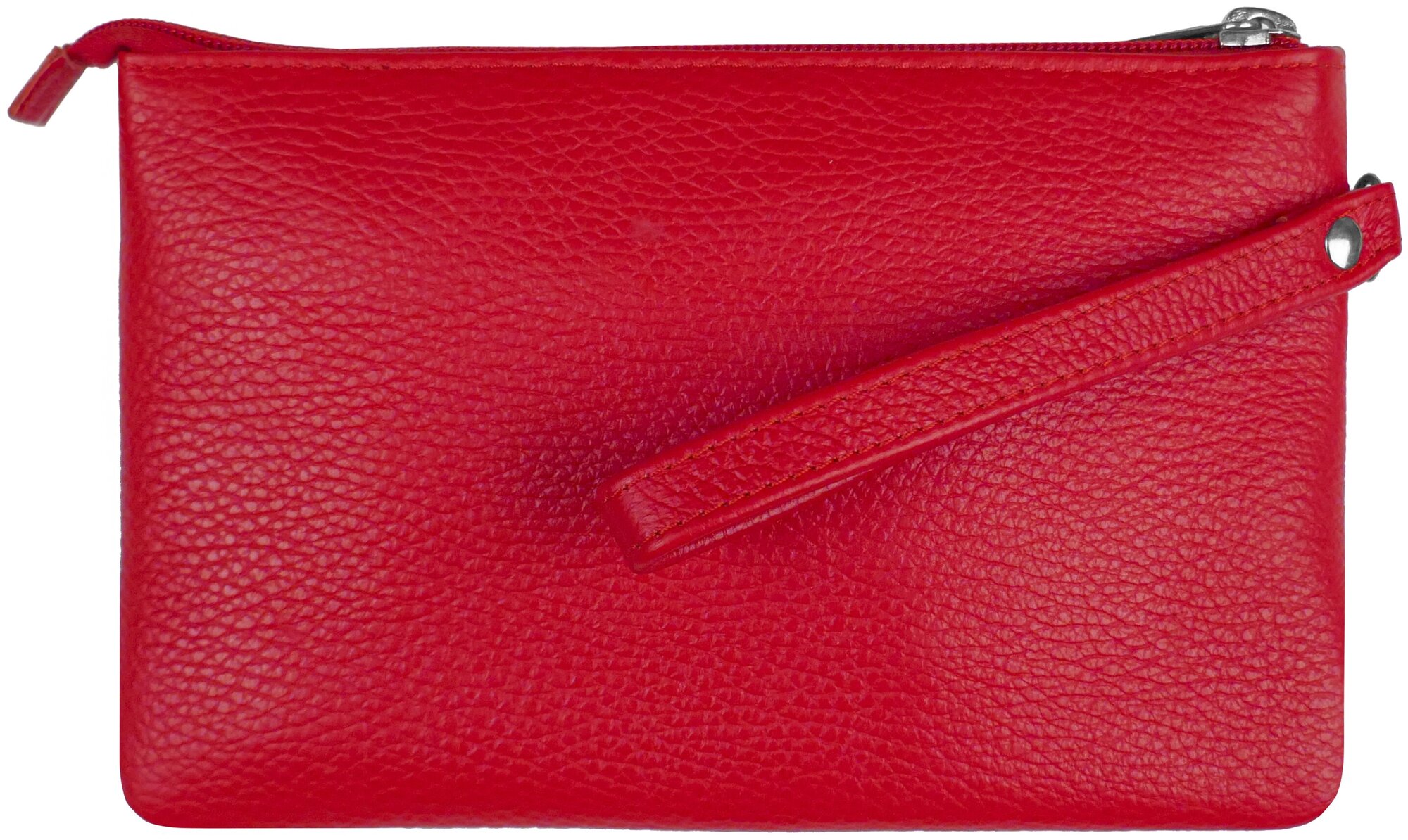 Сумка клатч L'Uccello, фактура тиснение, красный — фото 1