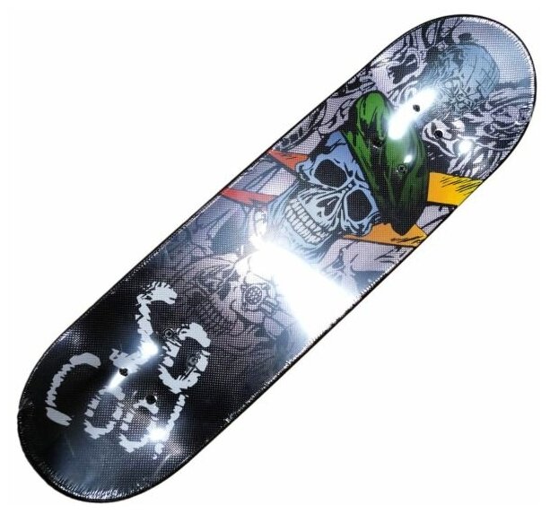 Пластиковый скейтборд Bondibon, размер деки 71x20 см, подвеска-Al , колеса PU 52х32 мм, подшипники ABEC-7 (Т110624)