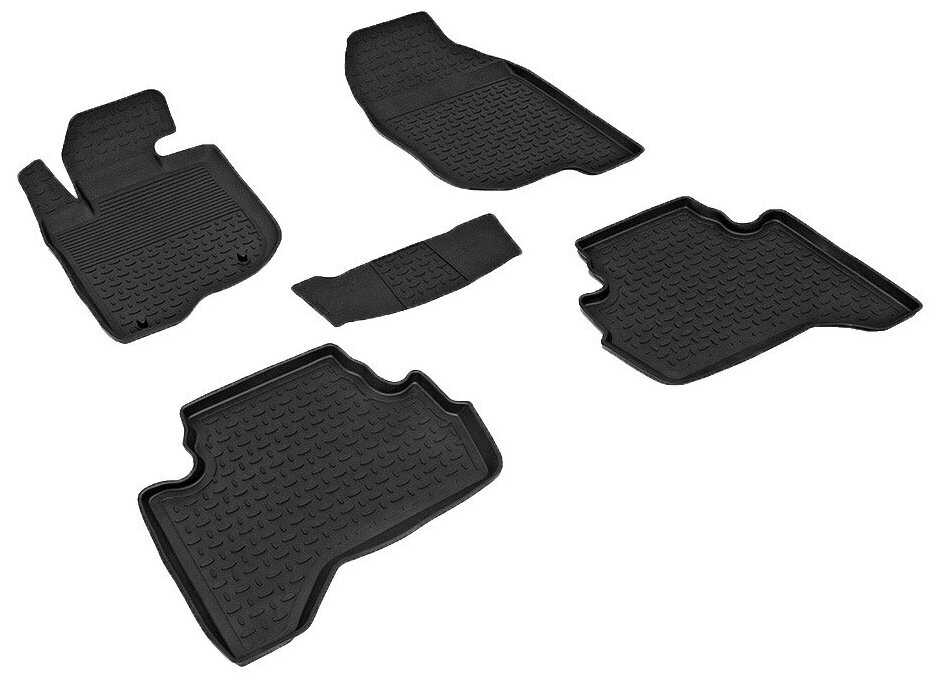 Резиновые коврики с высоким бортом для Mitsubishi L200 2006-2015