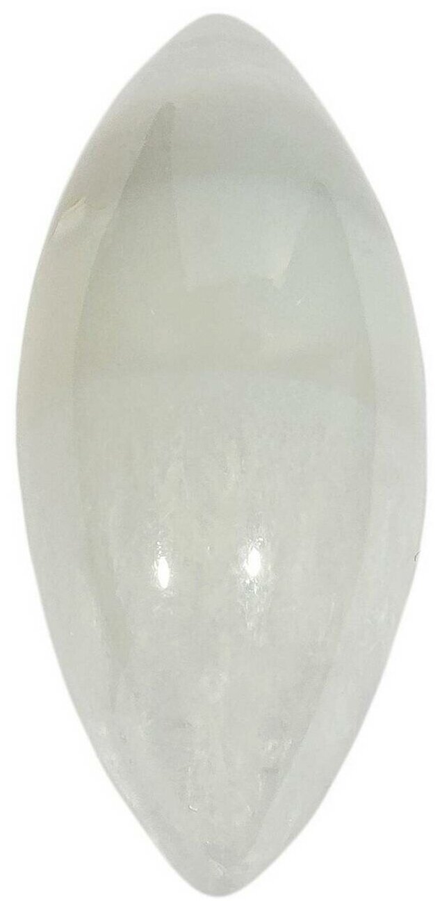 Кабошон из голубого агата (Сапфирина), размер 31х14х7 мм, вес 6 грамм