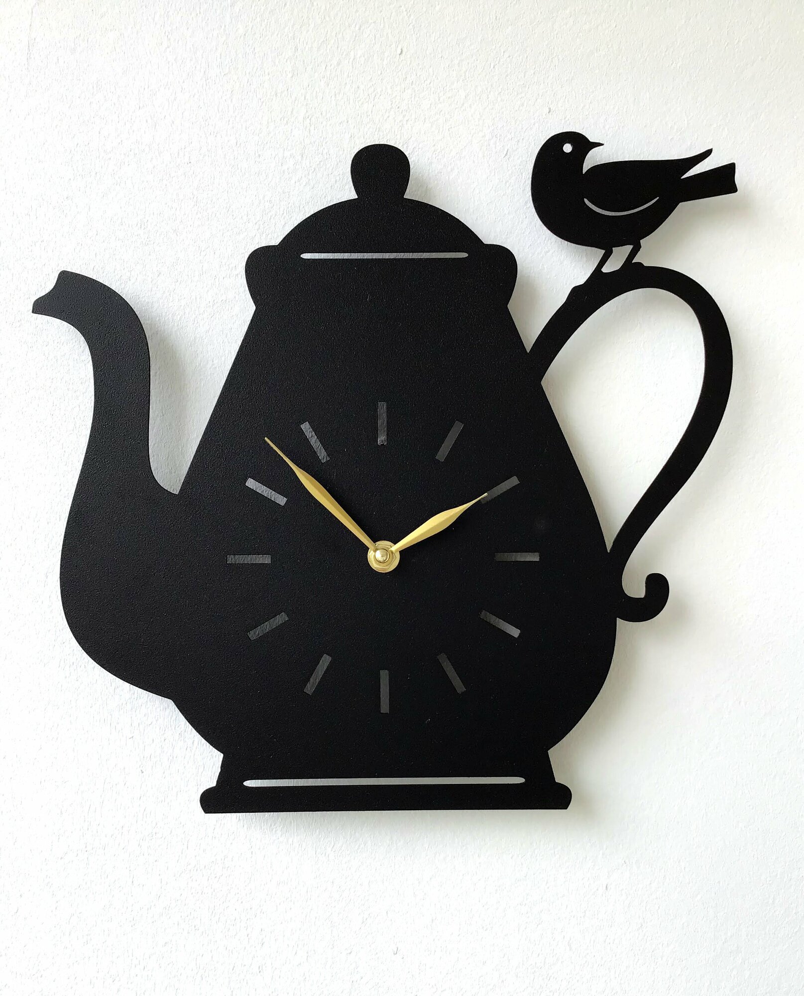 Настенные часы из металла "Sunrise", бесшумные, интерьерные часы, 30см, чёрные