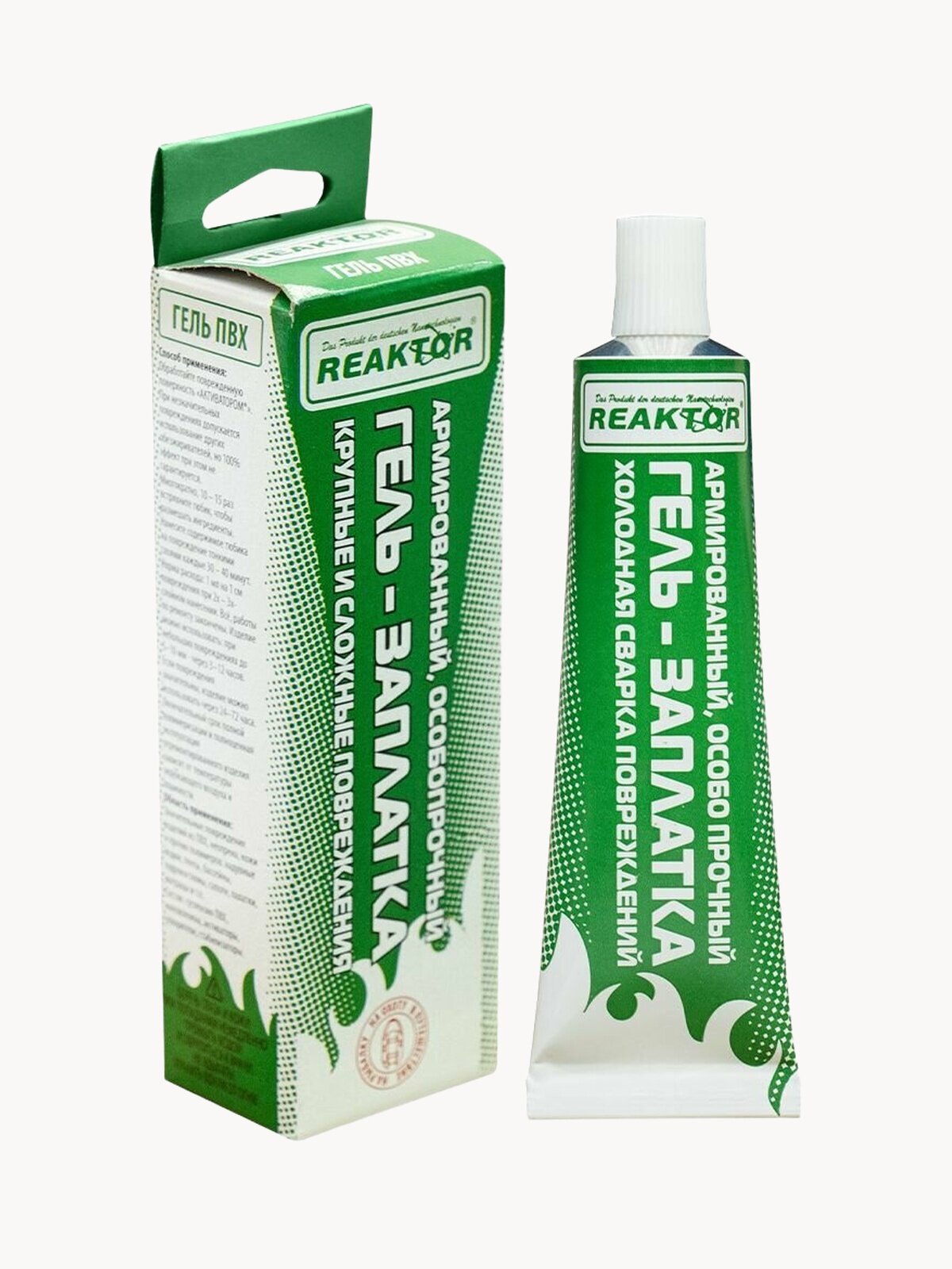 Армированная особопрочная гель-заплатка, зеленый 30мл(40гр)