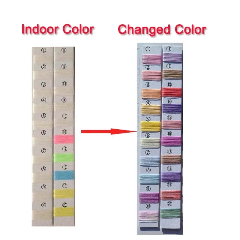 Фотохромная нить для шитья 150D/2 для рукоделия color 1