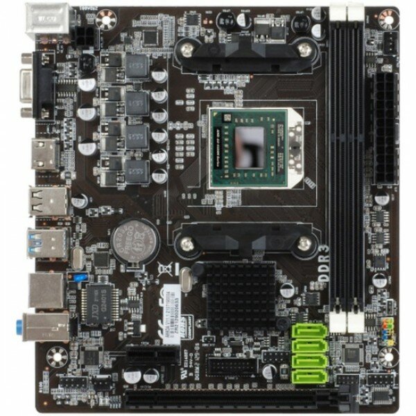 Материнская плата Esonic A88DA with A8-5500M, FS1, AMD A88, DDR3, 1xPCIe 3.0 x16, HDMI, D-Sub, 5.1, Mini-DTX