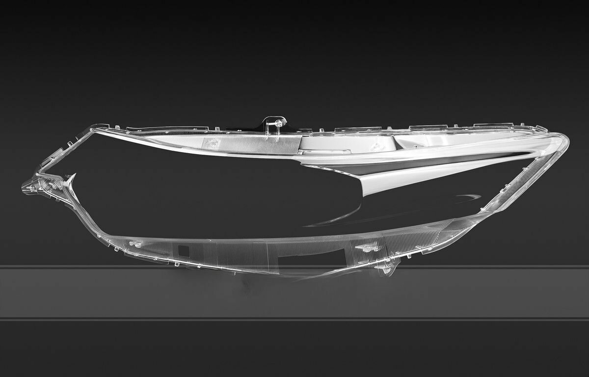 Стекло фары для Honda Accord 8 (2007-2011), левое, поликарбонат