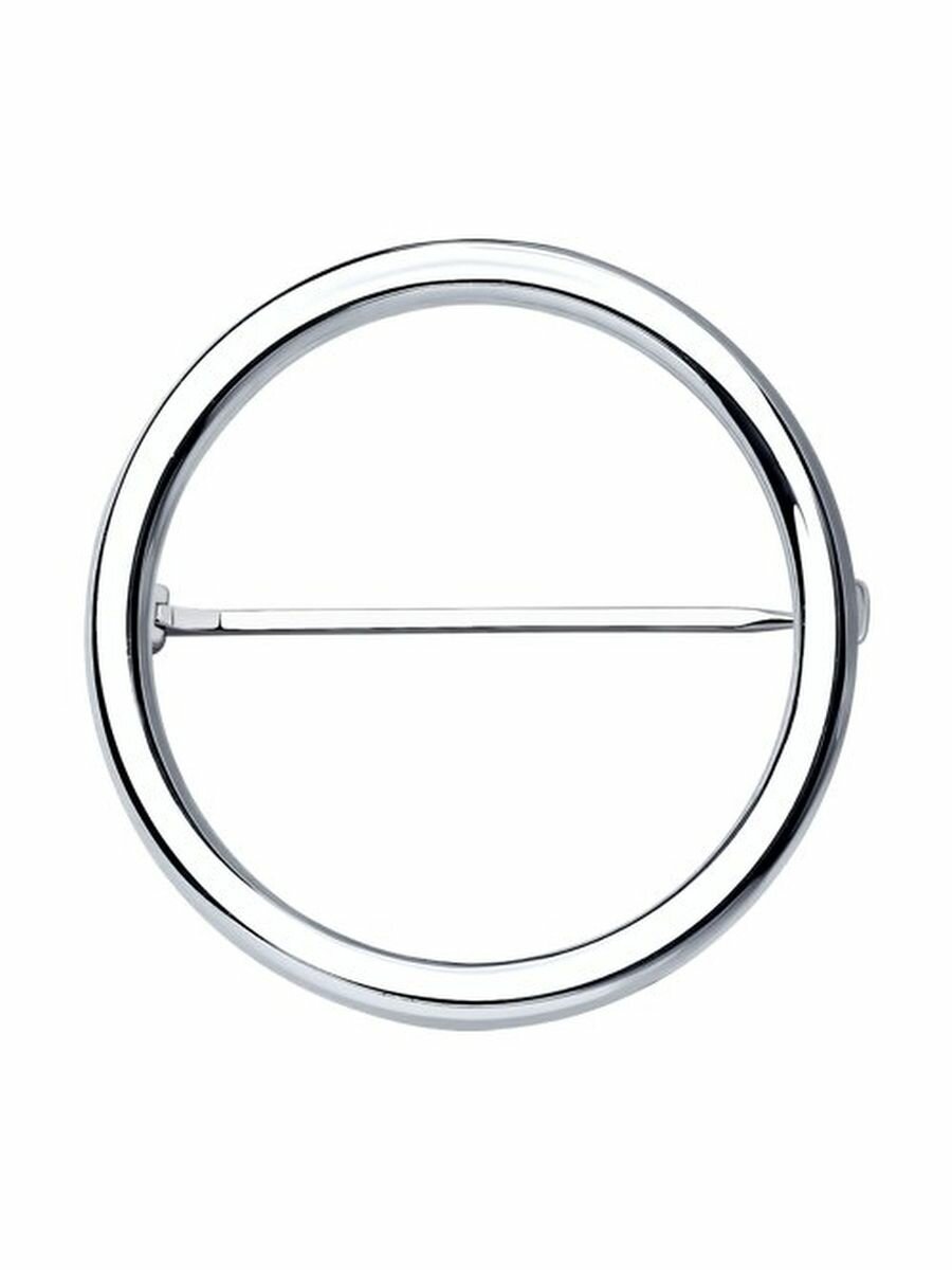 Брошь, серебро, 925 проба, родирование