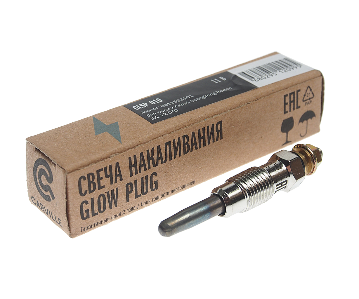 Свеча накаливания SSANGYONG Rexton (02-), Korando, Musso (662L) STARTVOLT