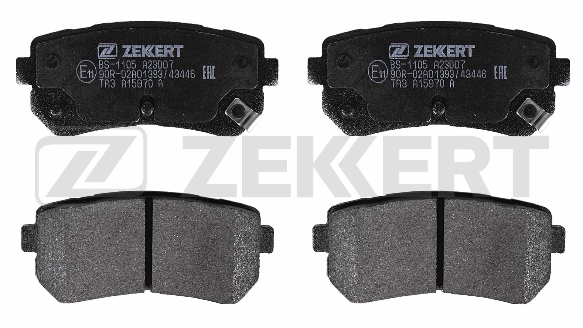 Колодки торм. диск. задн. Hyundai Creta 16-, Accent III 05-, Tucson III 15-, Kia Rio II 05-, Ceed 06-, Sportage III 10-