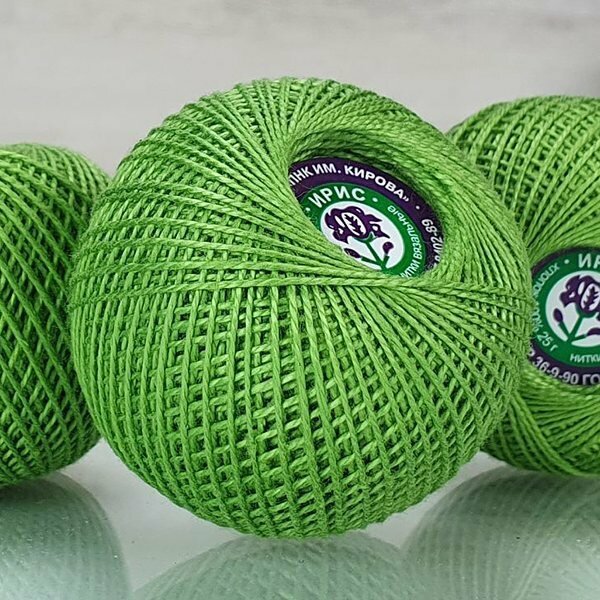 Пряжа ПНК им. Кирова ирис 25 4006 трава (6 мотков)