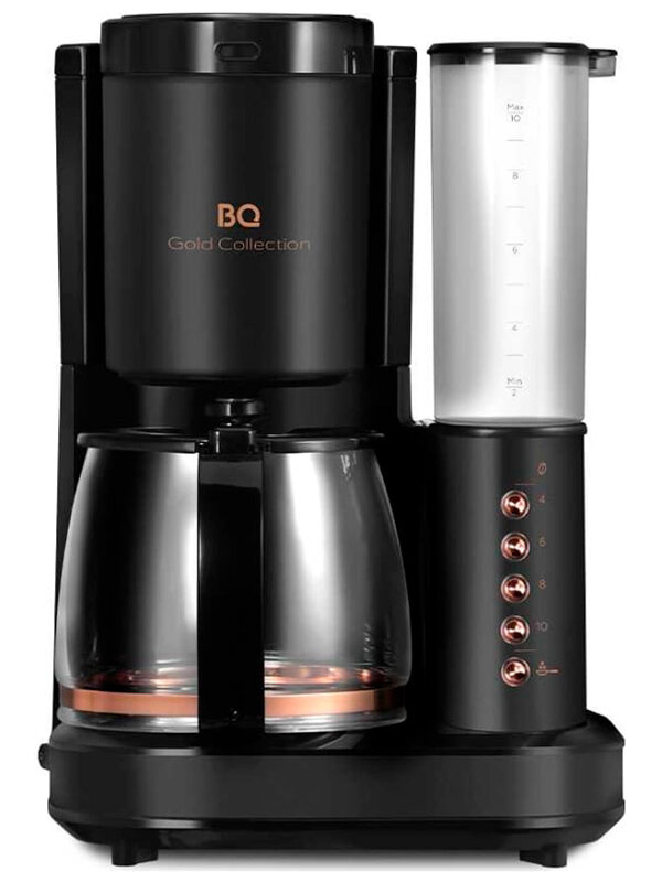 Капельная кофеварка со встроенной кофемолкой BQ CM7002 Черный-Розовое Золото