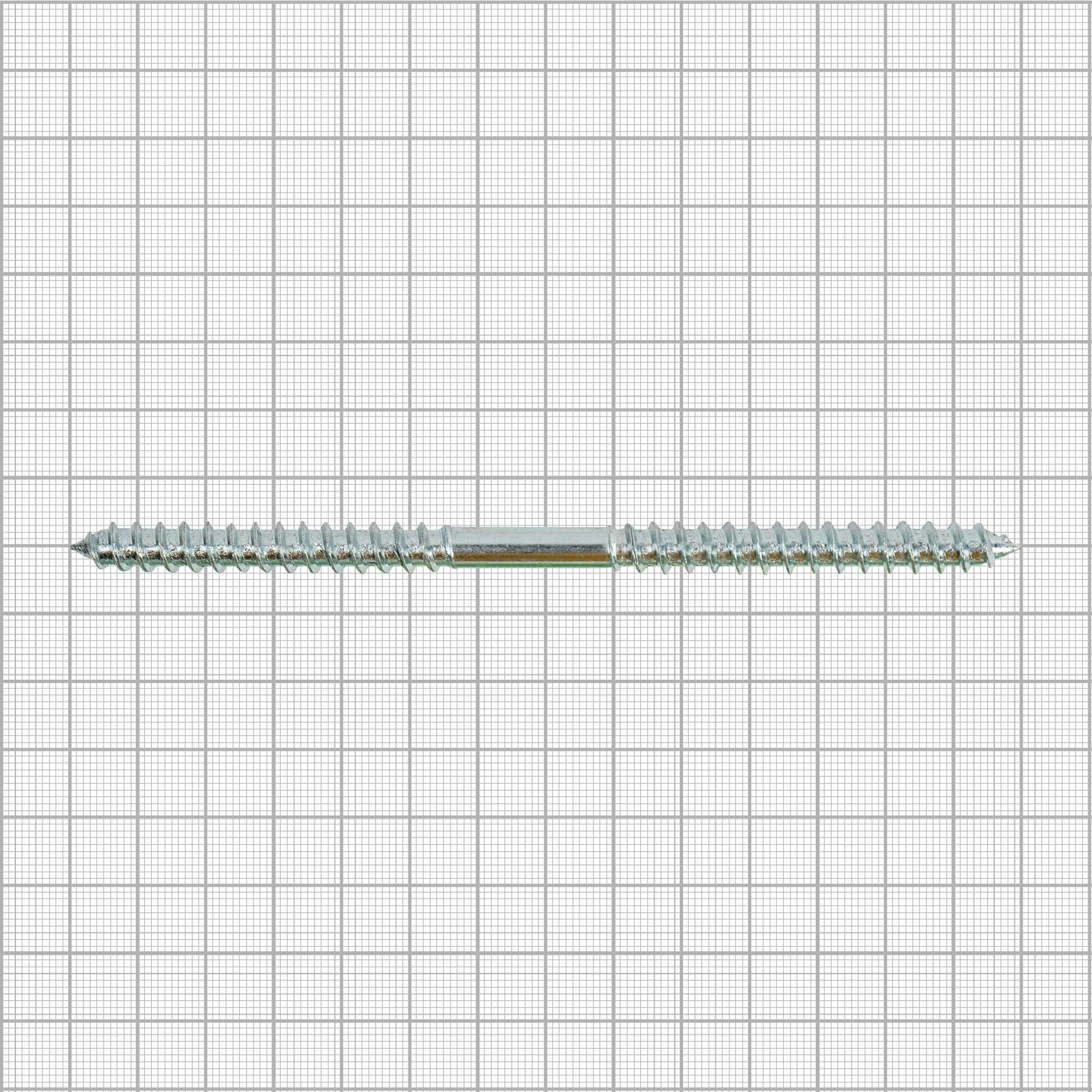 Шуруп двусторонний для дерева и балясин 8х140 мм, 1 шт.