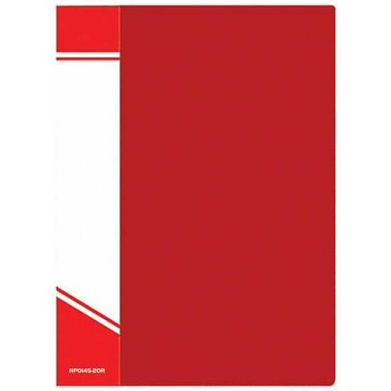 Папка с файлами Informat А4 20 файлов красн. пластик 500 карман д/маркир. этикет.