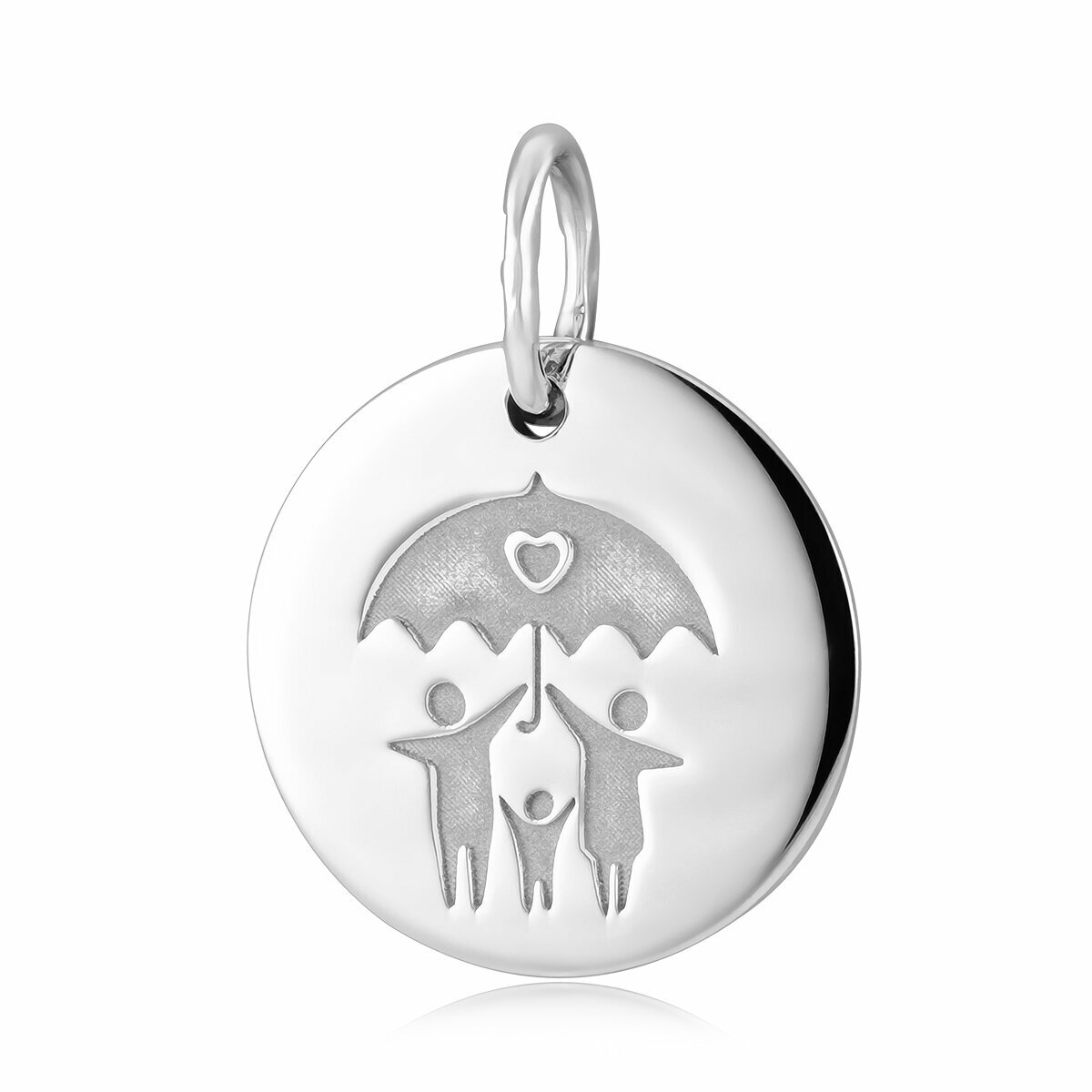 Подвеска, серебро, 925 проба, родирование