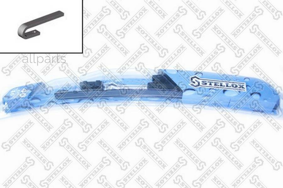 STELLOX 103475SX щетка! б/каркас, крючок 9, 475/19'\ Ford Focus 10/98>, Opel Vectra 9/95>, VW Golf IV 97>