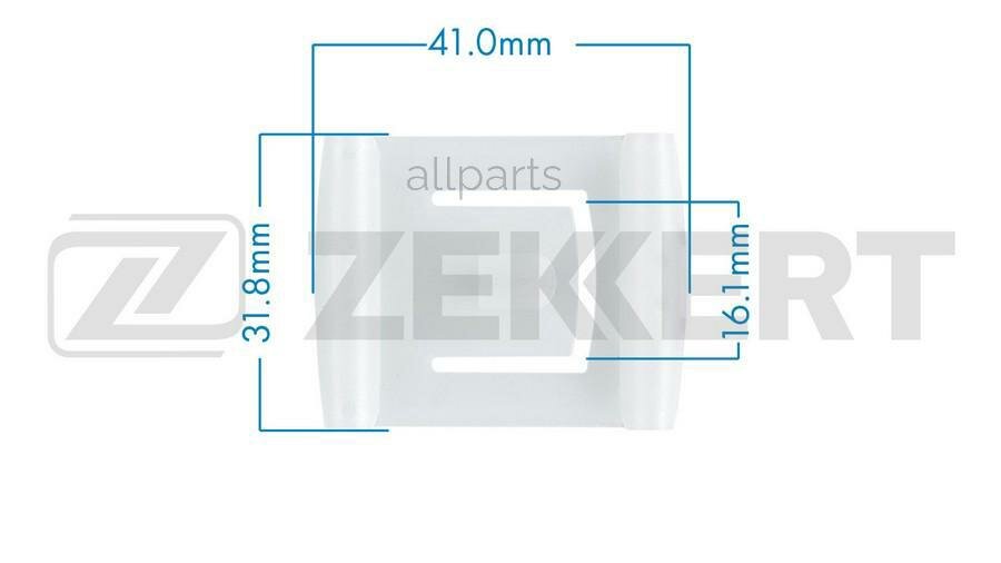 ZEKKERT BE-2554 Клипса крепёжная VAG (миним. кол-во заказа 10 шт)