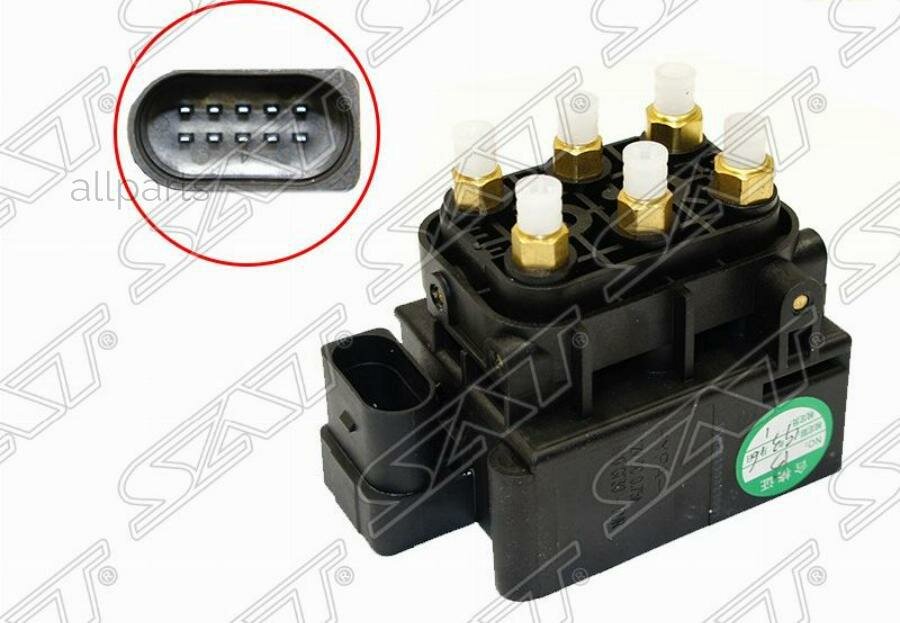 SAT ST-4H0616013 Блок клапанов пневмоподвески AUDI A6 11-18/A8 10-/A7 10-