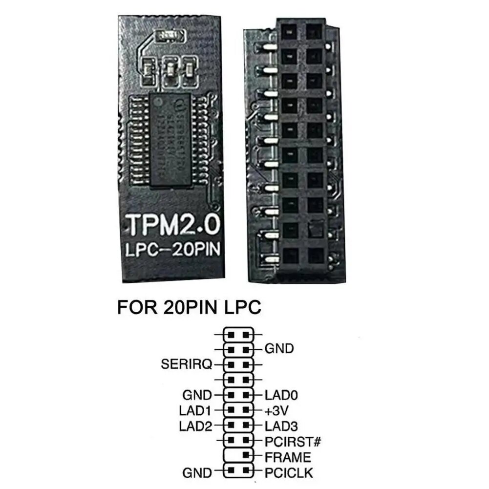 TPM 2.0 Gigabyte SPI-12P 12Pin SPI — фото 1