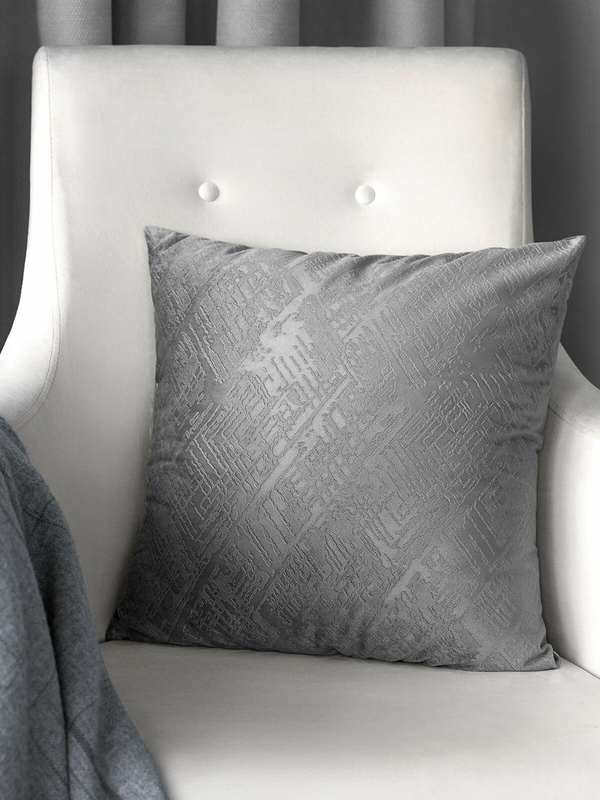 Декоративная подушка DAILY by T «венуа», 45×45см, серый, гипоаллергенная