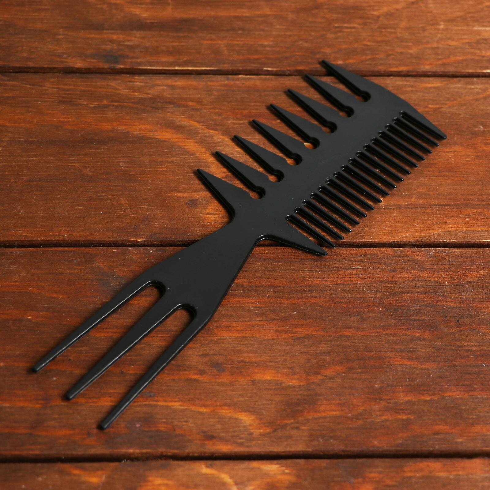 Гребень для рисования эбру, пластик, 1 шт, 3 вида зубчиков, Сима-ленд