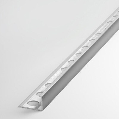 Профиль для плитки Г-образный алюминиевый Лука ПК01-12, длина 2,7 м, анод серебро 01л