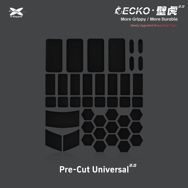 X-Raypad Geckos V2 Slicks, черная универсальная лента