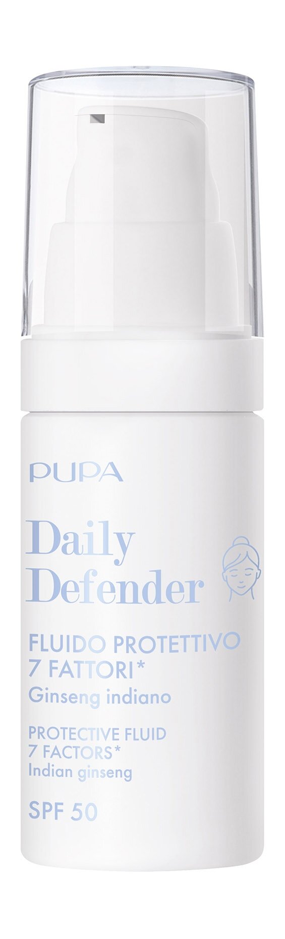 PUPA Флюид солнцезащитный для лица Daily Defender SPF 50, 30 мл