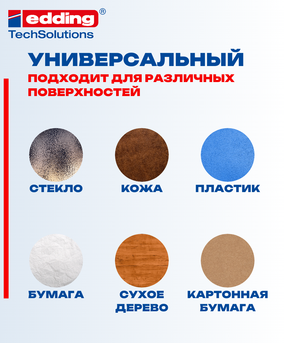 Маркер Edding E-791 лаковый, круглый наконечник 1-2 мм, желтый {E-791#5} (1 шт) — фото 1